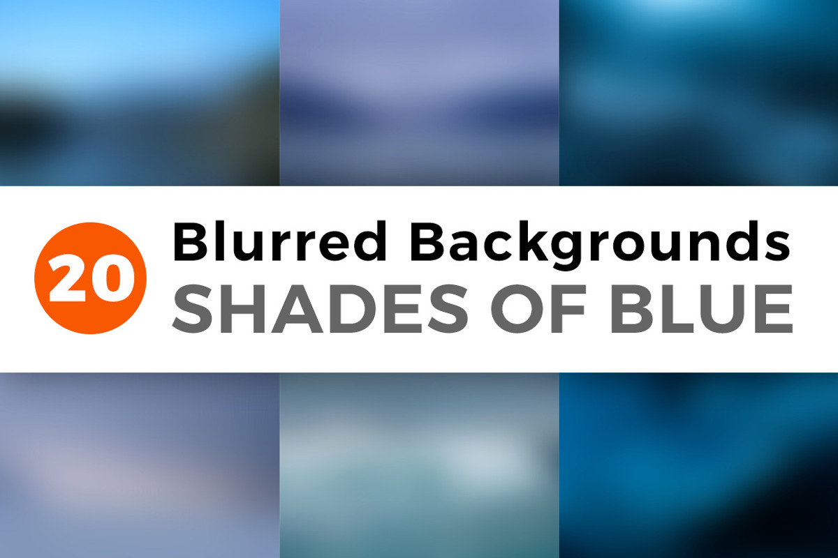 Blurred Backgrounds - Shades of Blue, a Texture Graphic by PhotoMarket