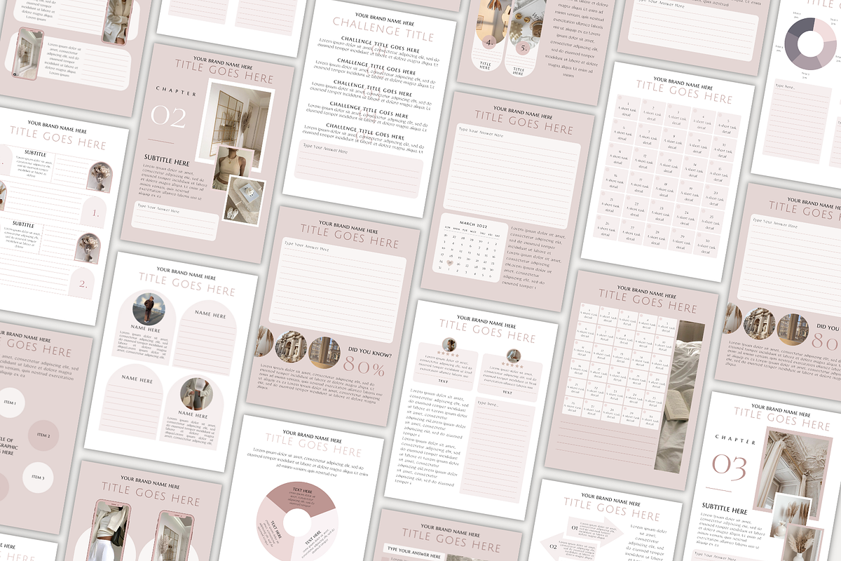 Canva Pink Ebook Templates, a Magazine Template by BRANDcontent ...
