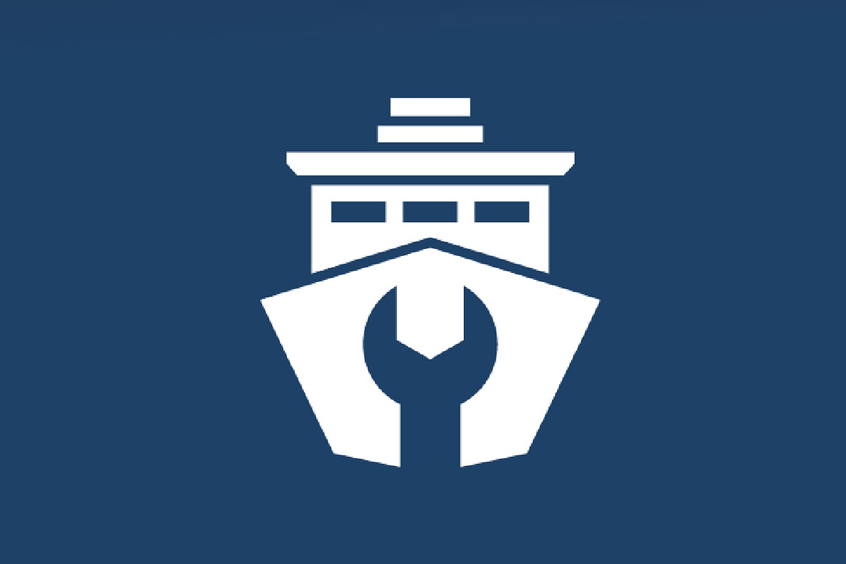 Vector ship and repair logo, a Branding & Logo Template by GraphiShop