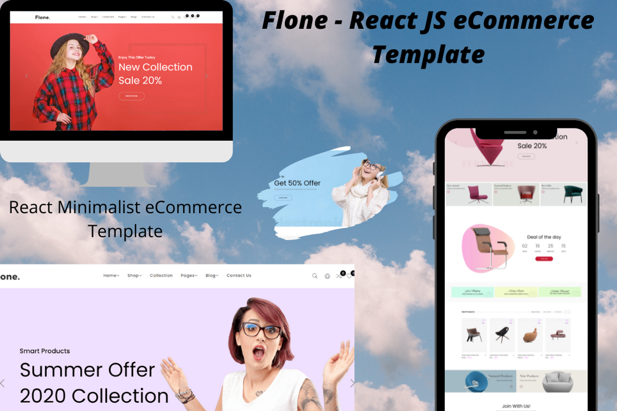 React JS eCommerce Template - Flone, a React Template by HasThemes