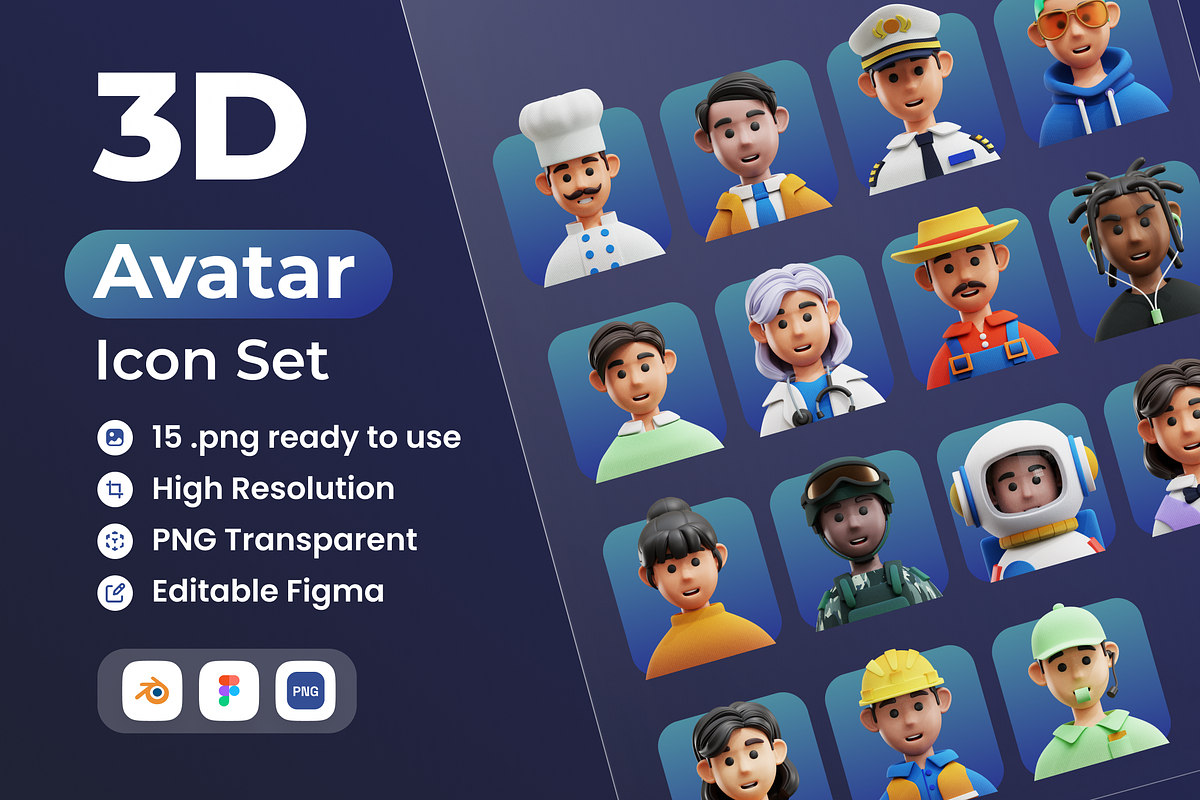 Avatar 3D Illustration, a Characters & Person 3D Model by Vektora Studio