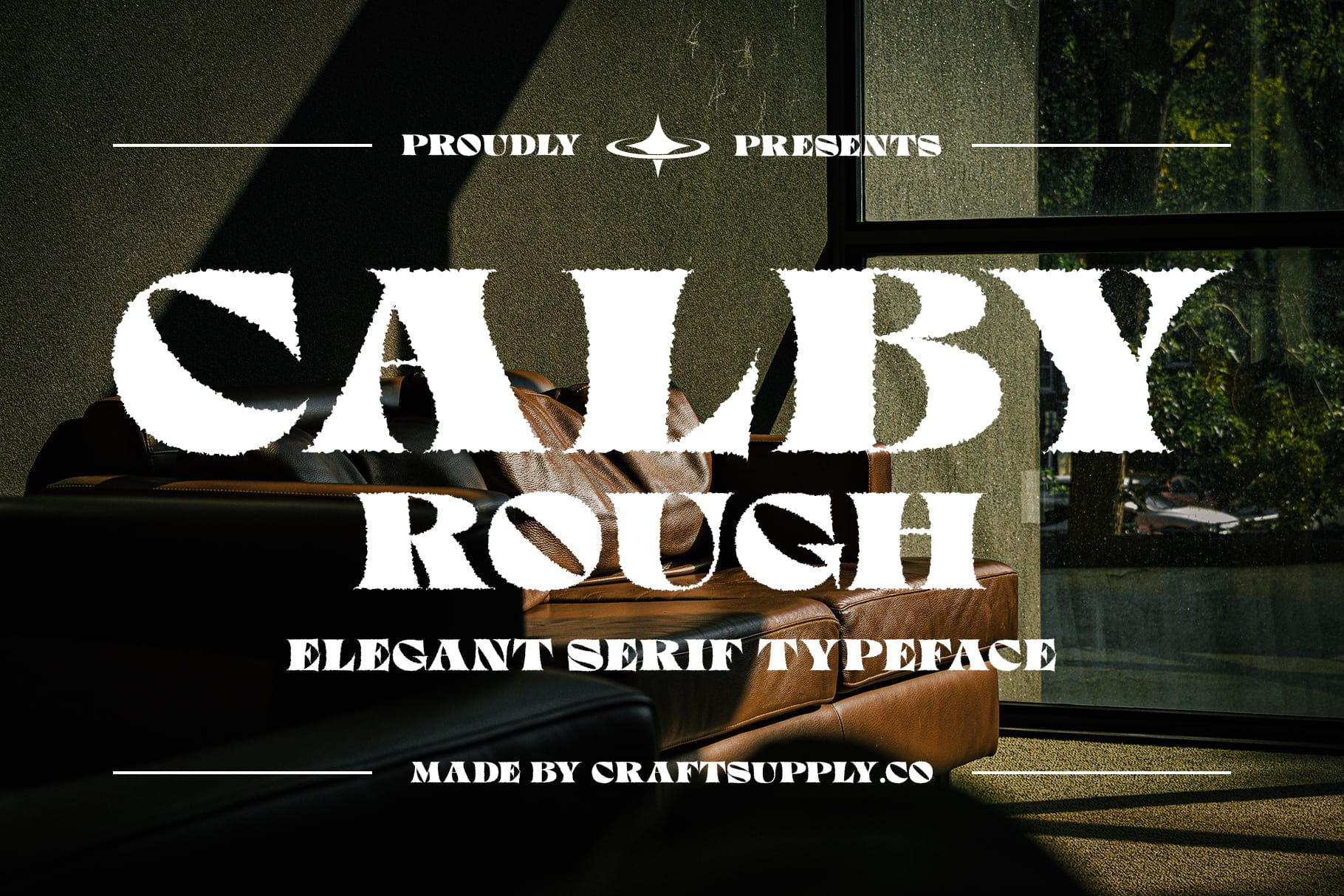 Calby Rough, a Serif Font by Craft Supply Co.