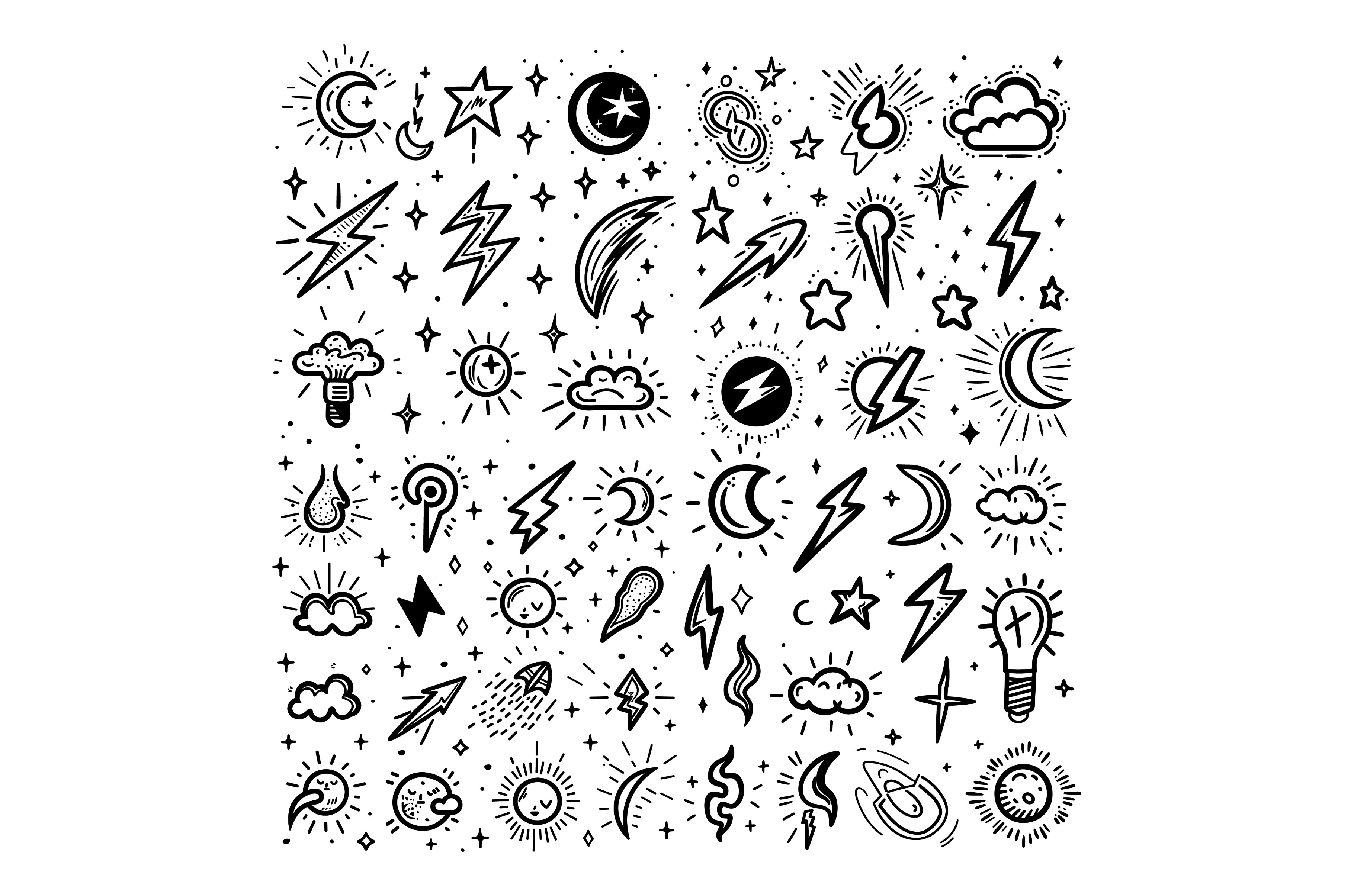 Rocker tattoo stylized icons bundle, an Object Illustration by Onyx ...