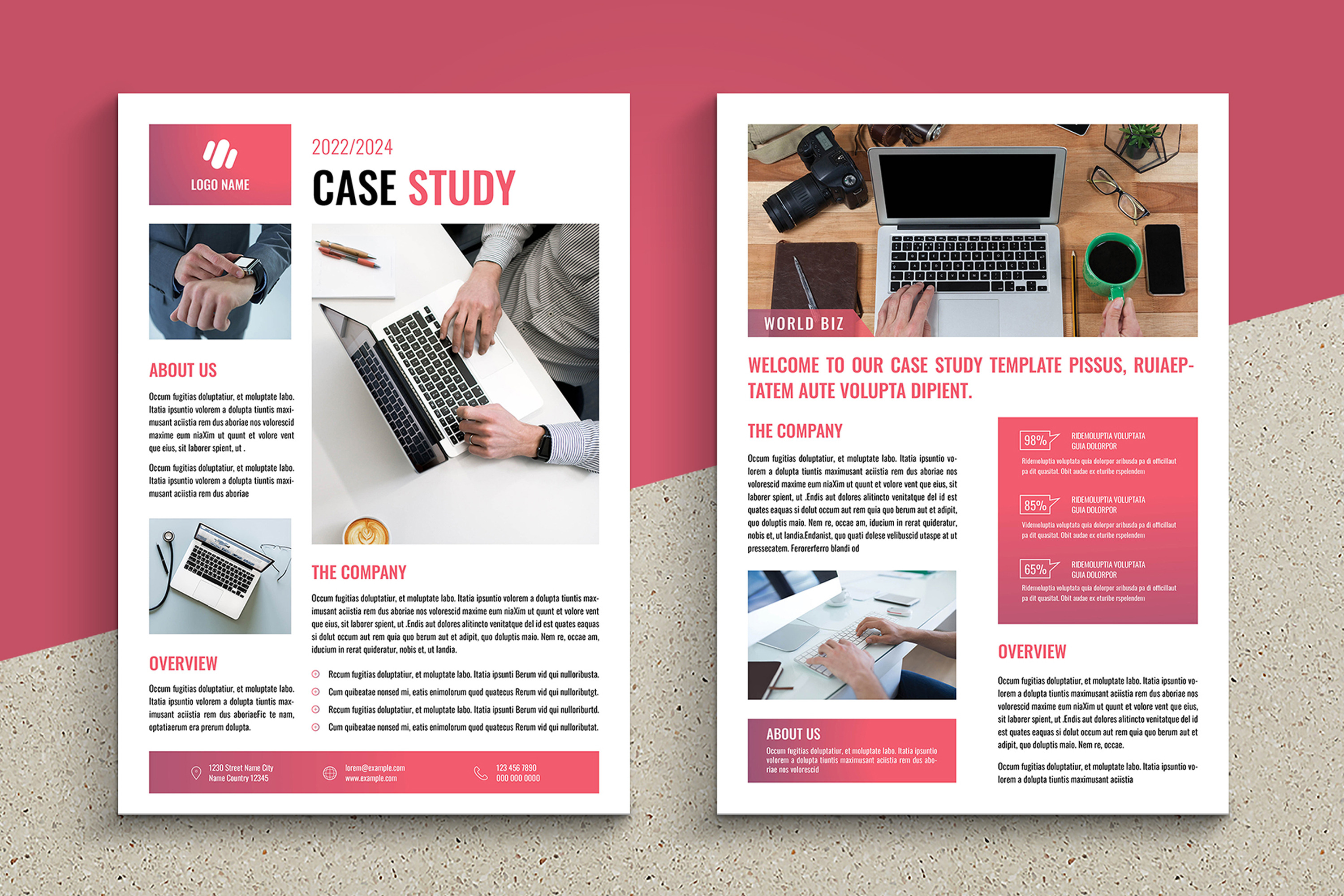 Business Case Study Template, a Marketing Template by evgenystudio