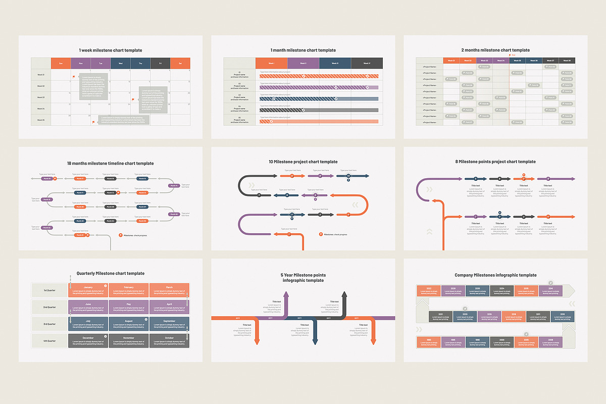Milestones Timeline Google Slides Templates - Download Now!