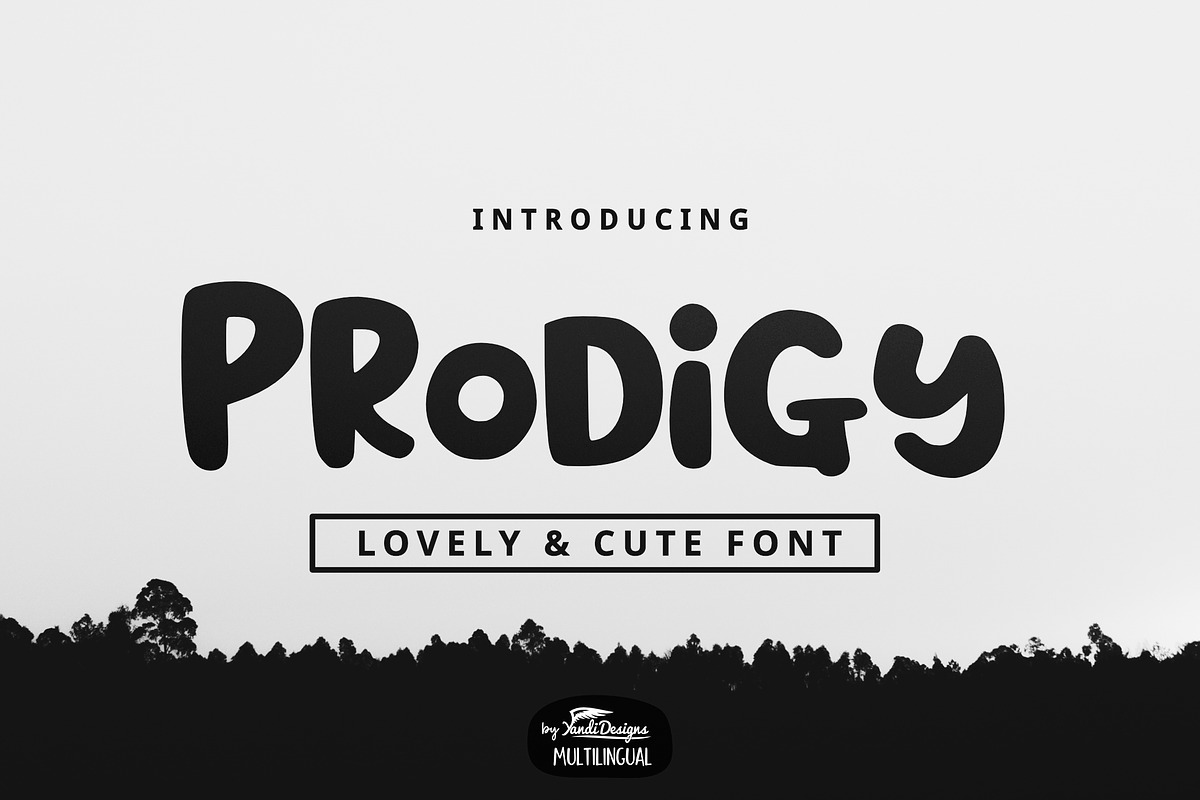 Prodigy Font, a Sans Serif Font by YandiDesigns