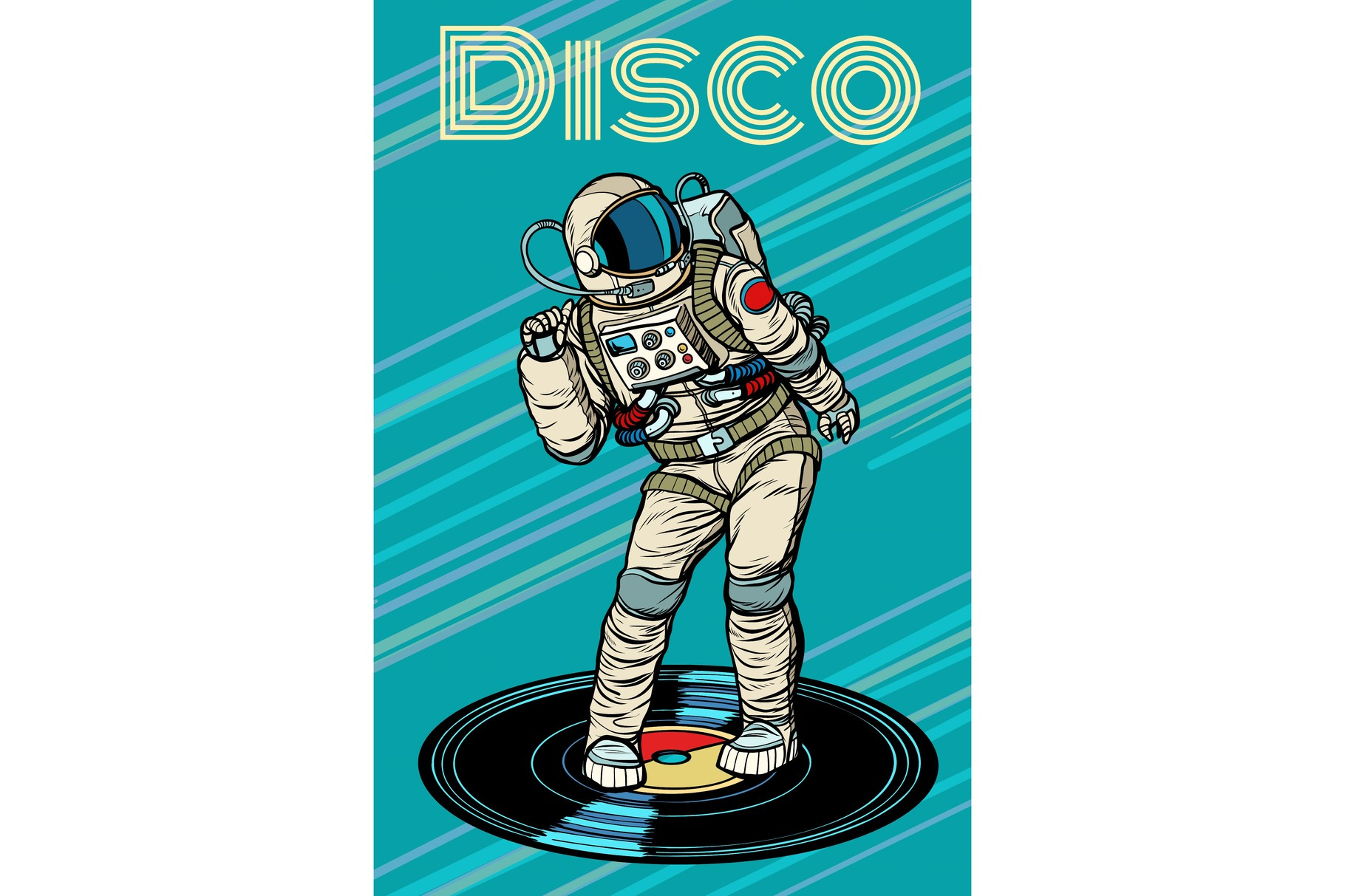 Disco. Astronaut dances | Illustrations ~ Creative Market