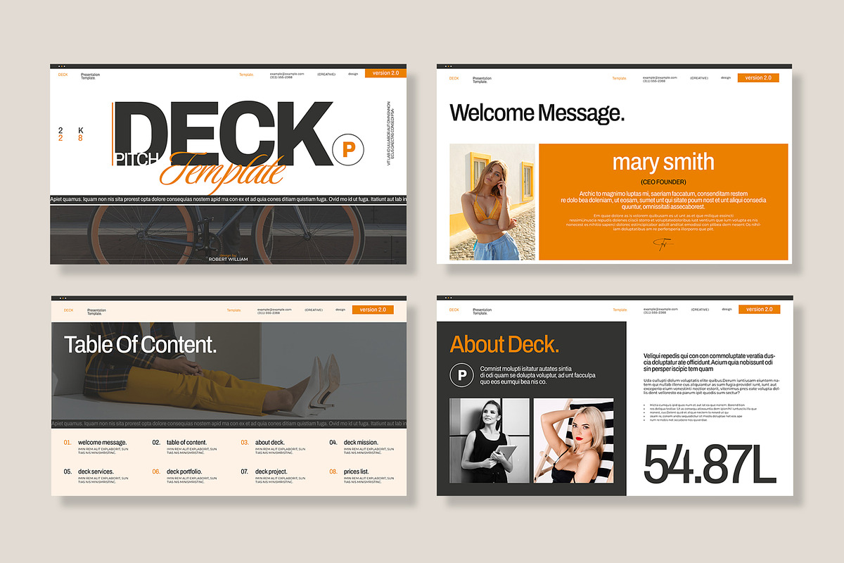 Pitch Deck Presentation Template