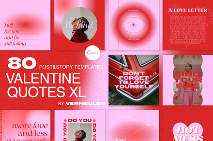 Blogger | Valentine's Day | Social Media Templates ~ Creative Market