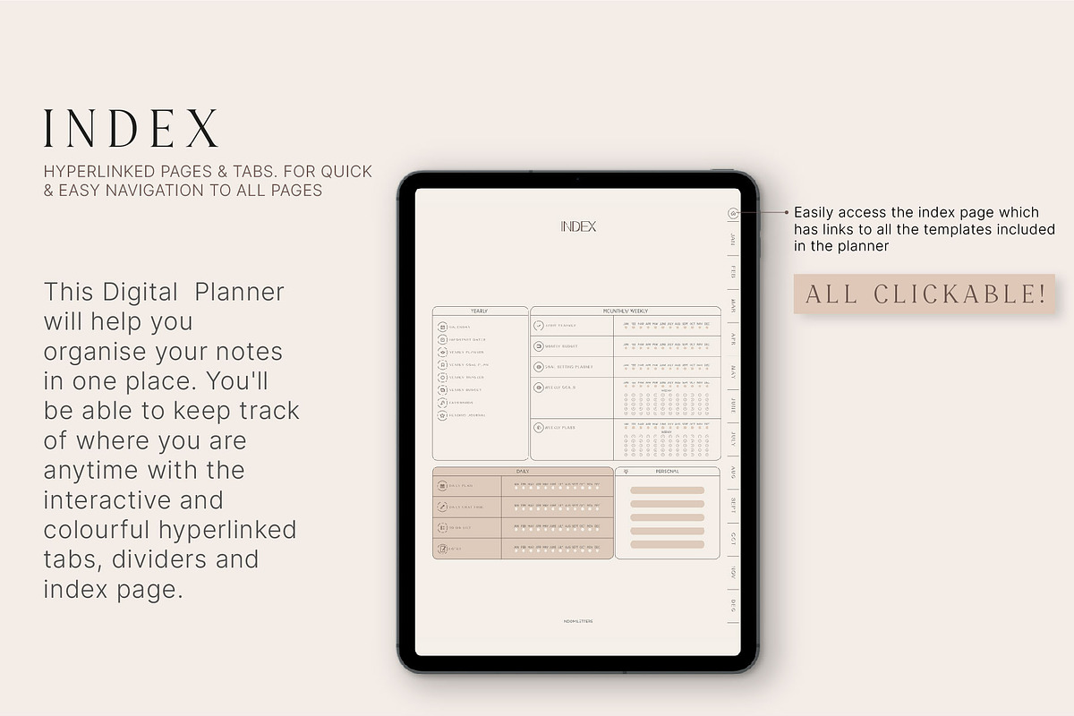 Undated Digital Planner | GoodNotes