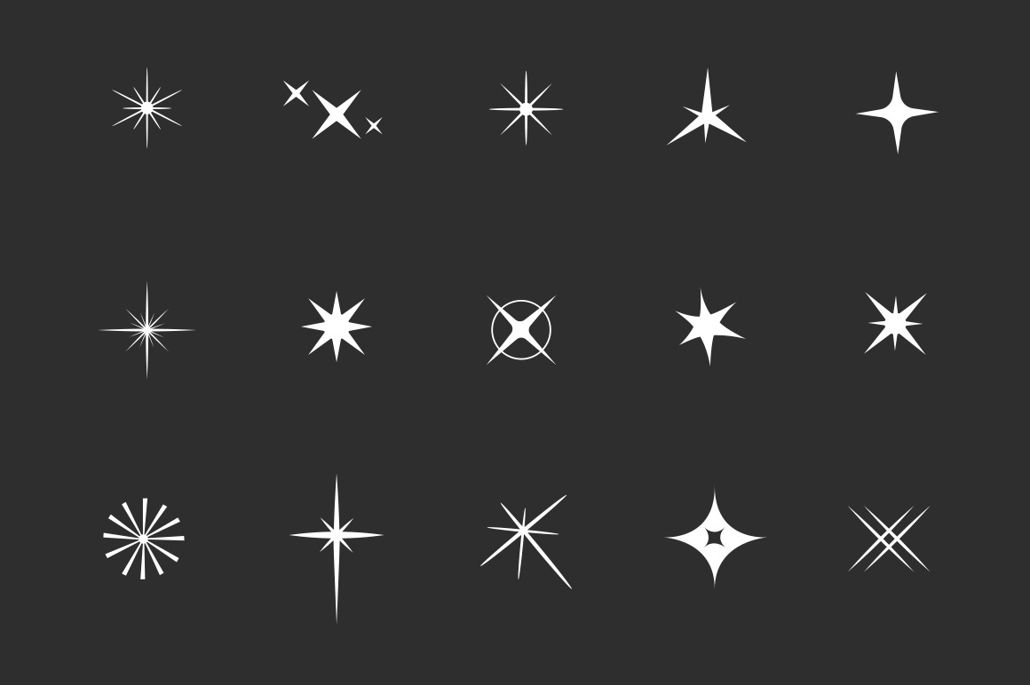 15 Sparkle Light Icons, an Icon by Creative VIP