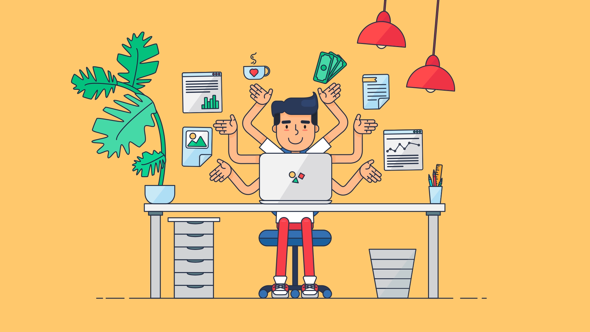 Creative Workspace Animation, an Object Graphic by barsrsind | Creative ...