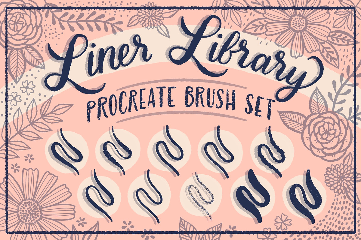Liner Library Procreate Brush Set, a Brush Add-On by Kristin Nohe Juchs