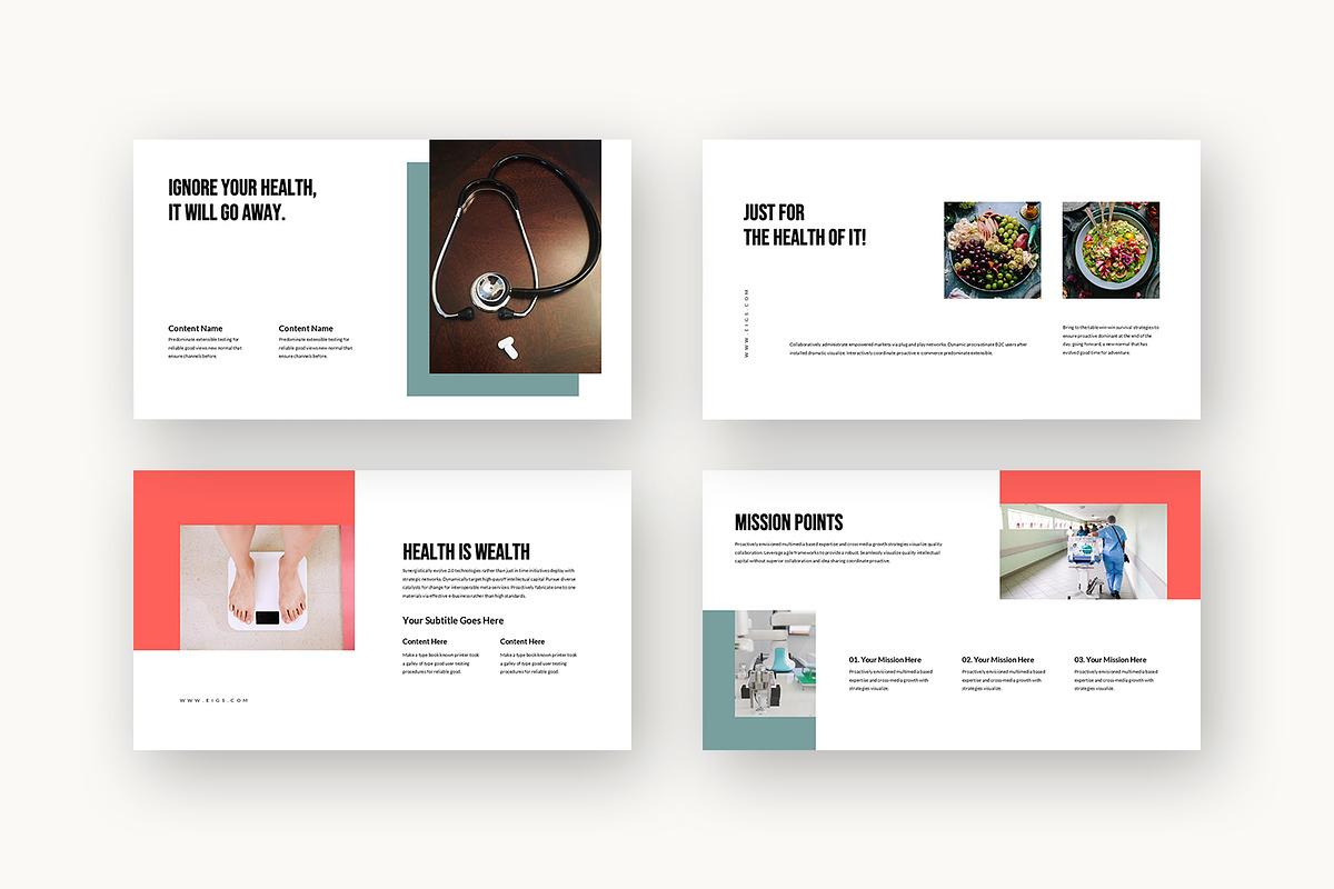 Eigs : Wellness Brand Google Slides