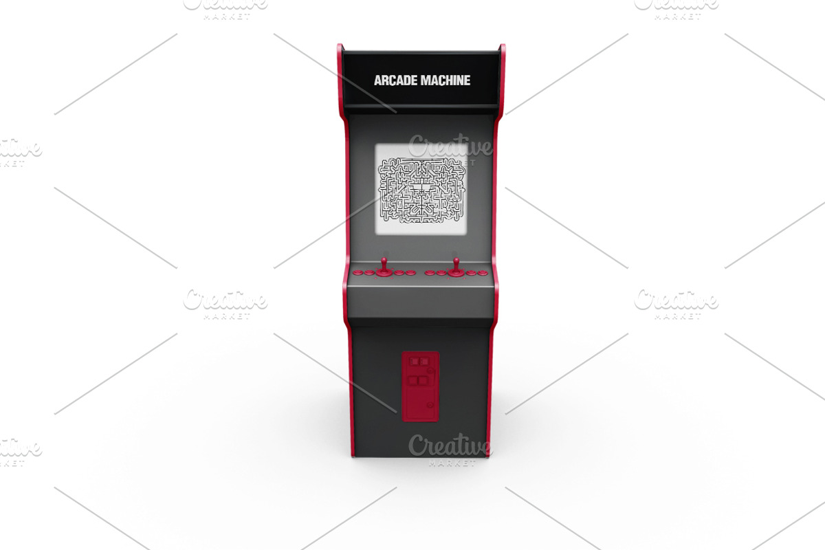 Arcade Game Machine Mockup, a Product Mockup by PixelMockup