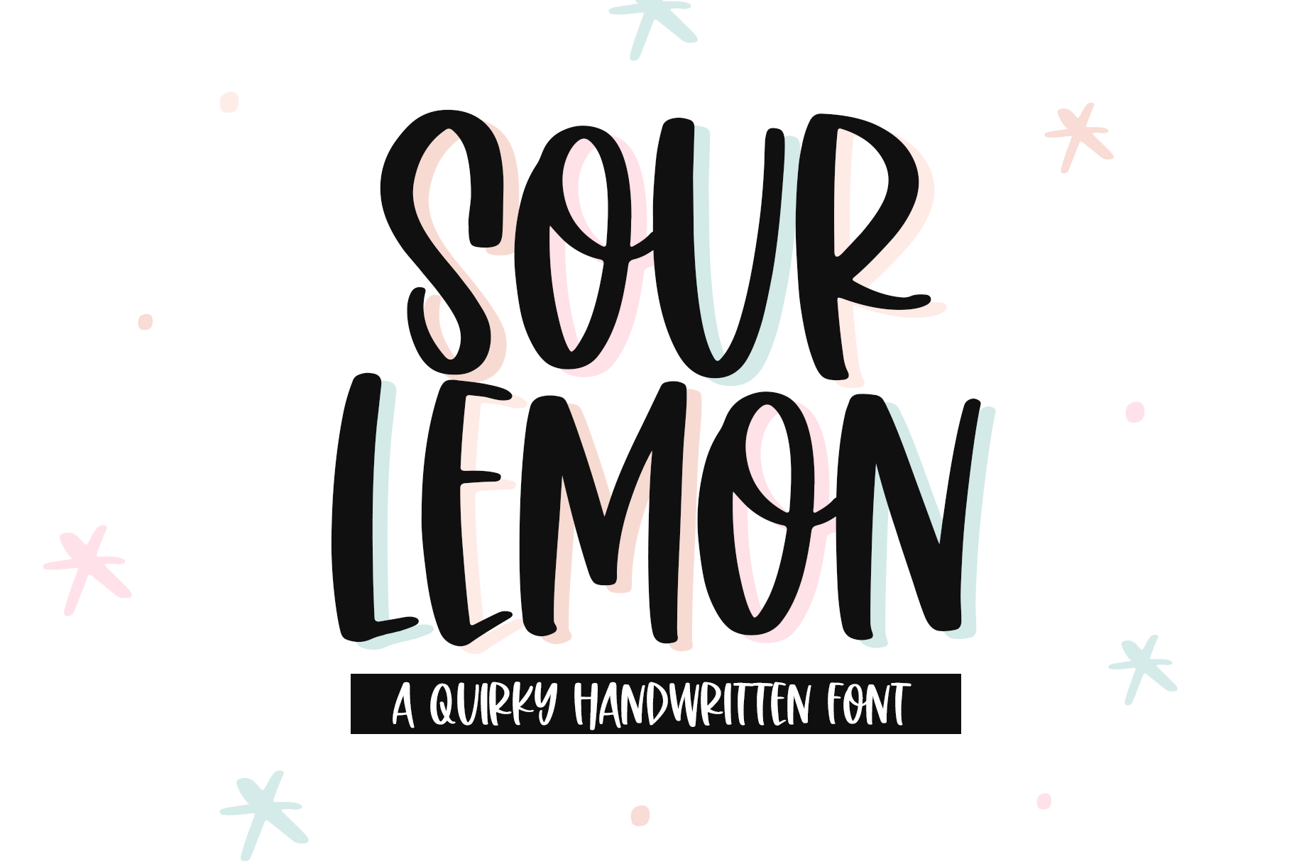 Sour Lemon | Quirky Handwritten Font, a Font by KA Designs