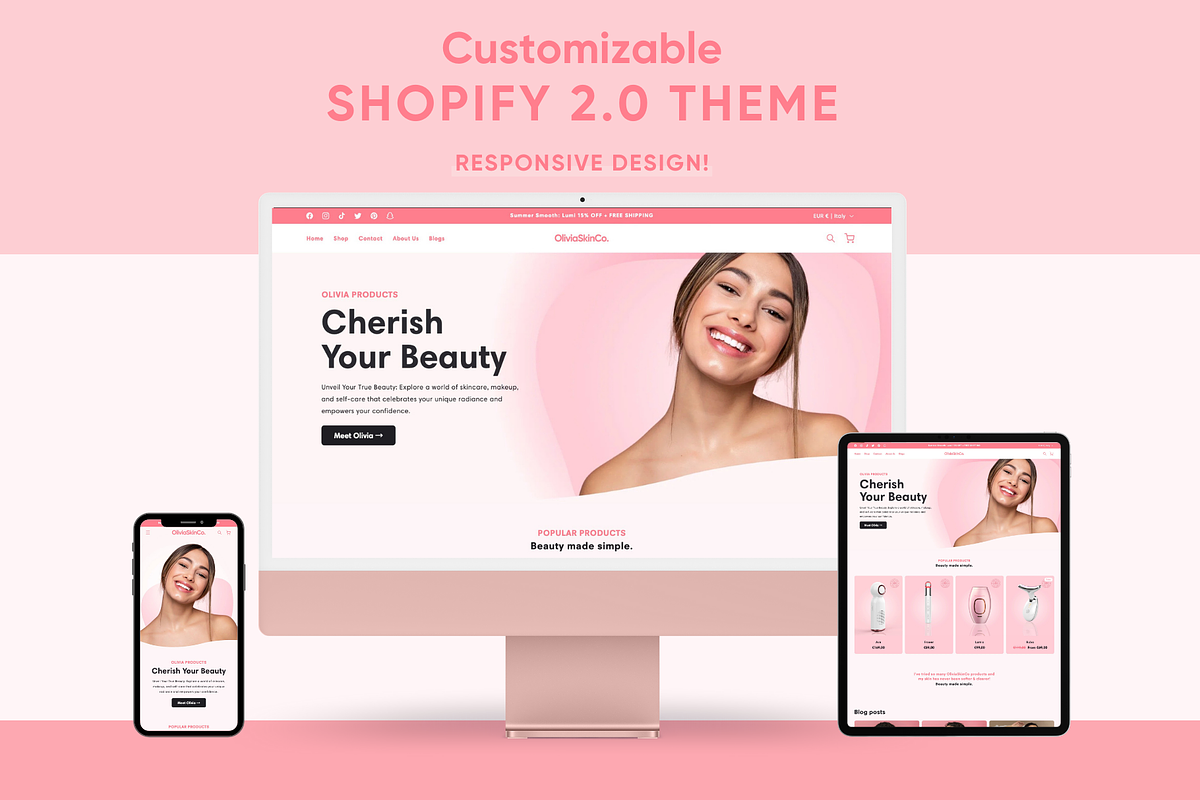 Beauty Shopify Theme, a Shopify Template by Lumin Lab