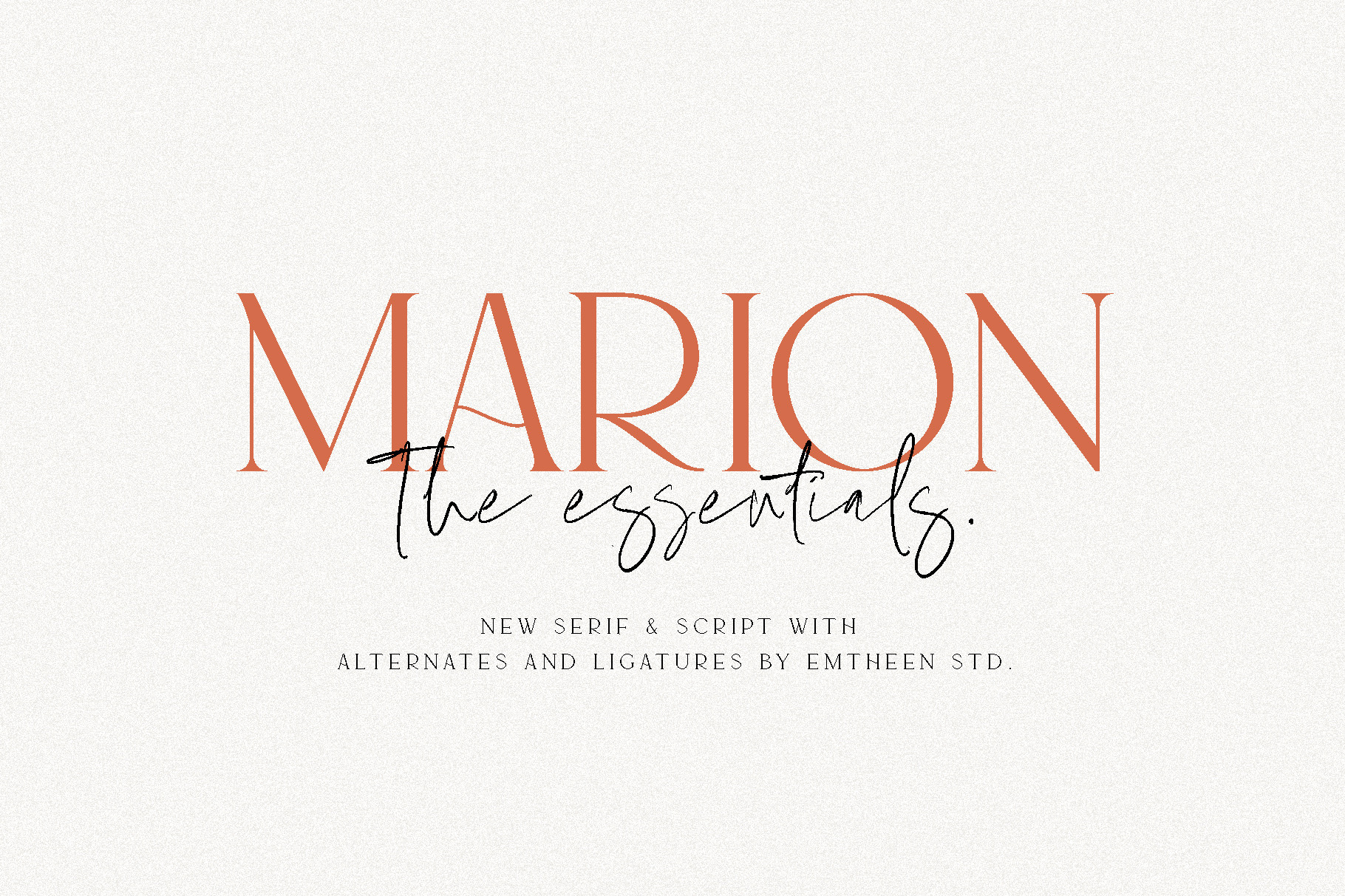 MARION & The Essentials - Logo Font | Creative Market