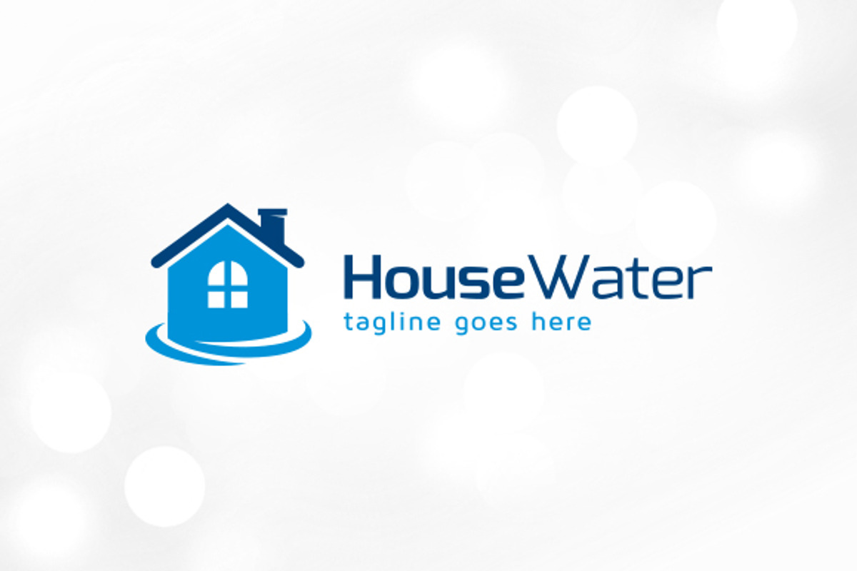 House Water Logo Template, a Branding & Logo Template by gunaonedesign