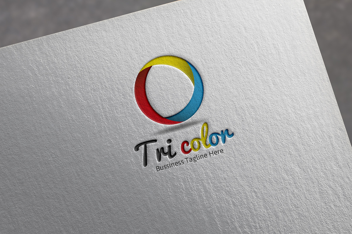 Tri Color Logo, a Branding & Logo Template by HubaStudio | Creative Market