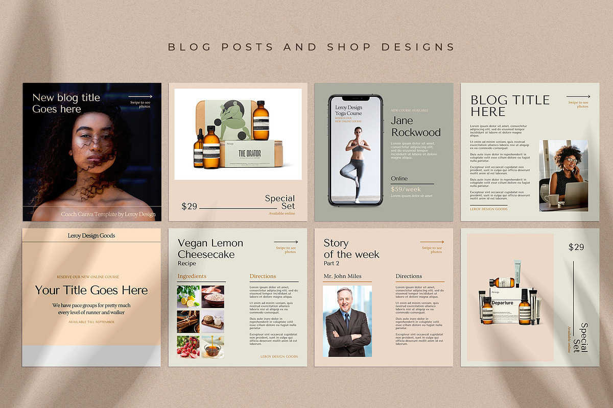 COACH - Canva Instagram Template, a Social Media Template by LEROY Design