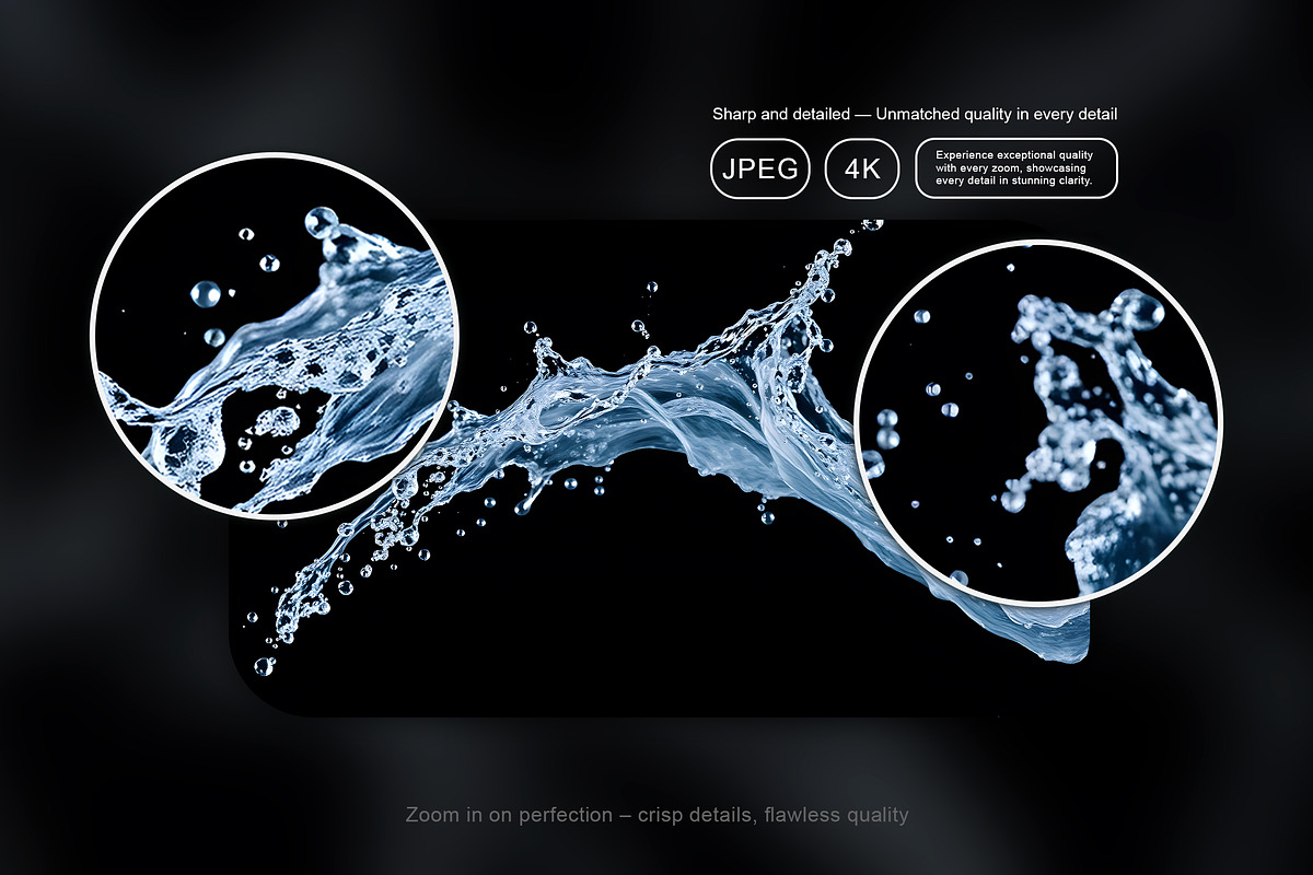 Realistic Water Splash Overlays, a Texture Graphic by Cursedesign ...