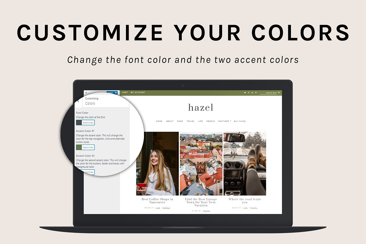 Hazel Theme • Genesis Child Theme, a WordPress Template by Code + Coconut