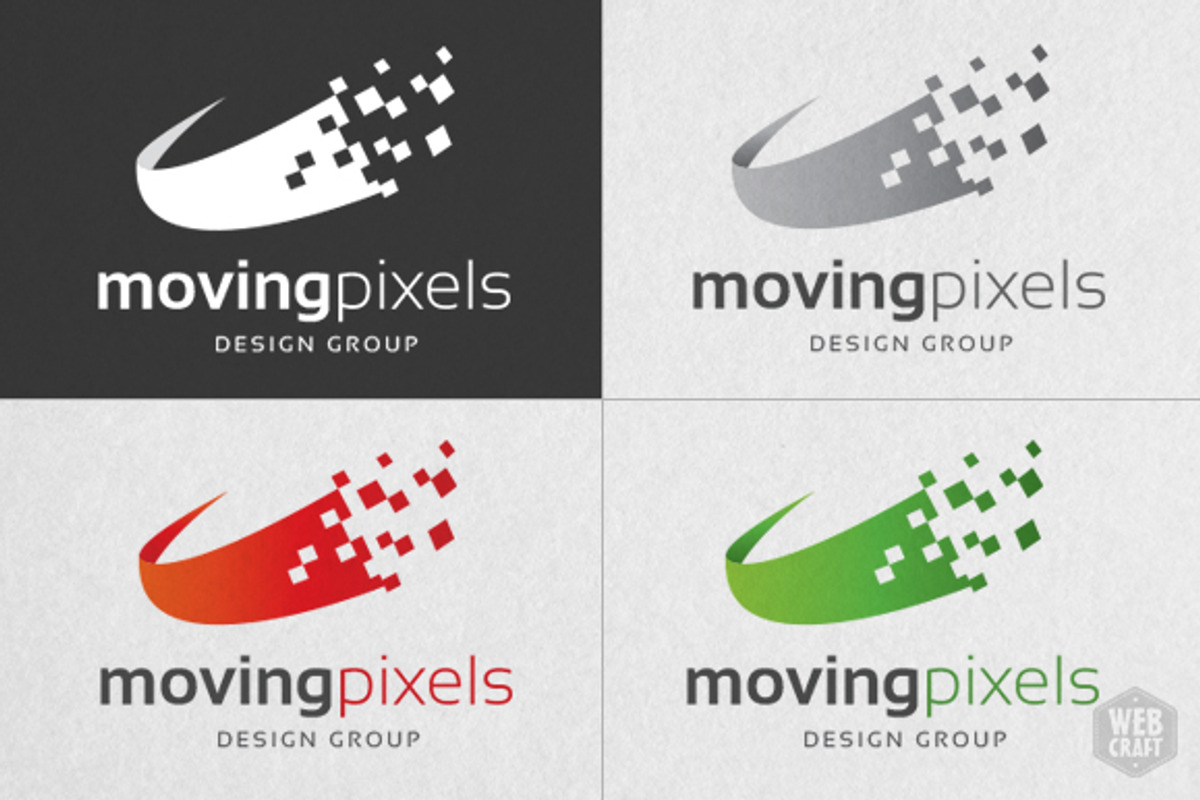 Moving Pixels Design Logo Template, a Branding & Logo Template by WebCraft