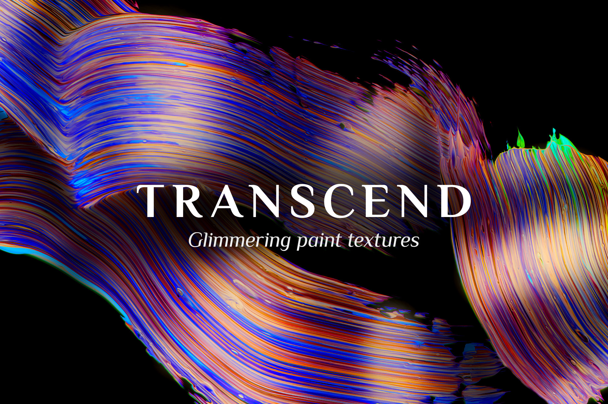 Transcend: Glimmering Paint Textures, a Texture Graphic by Chroma Supply