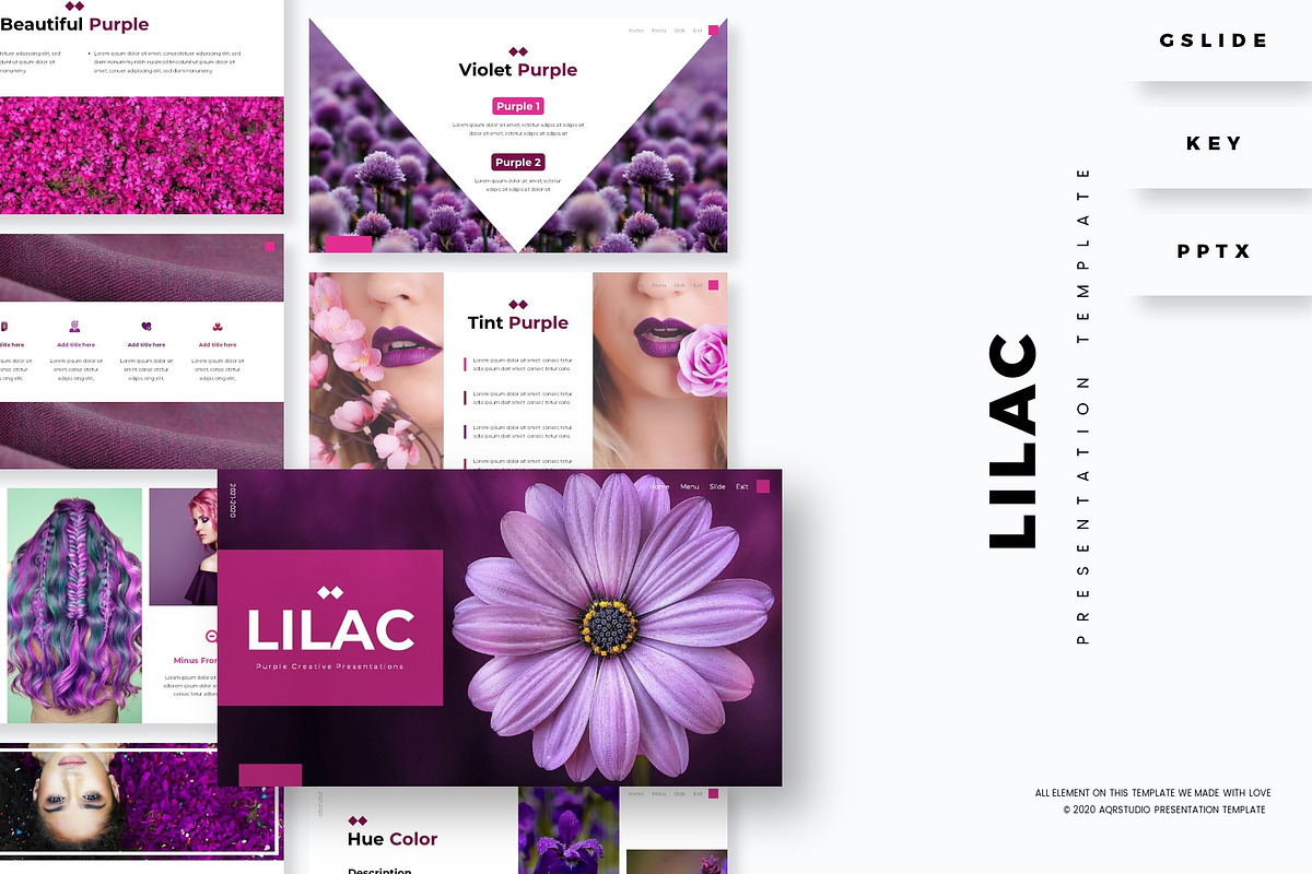 Lilac - Presentation Template, a Presentation Template by AQR Studio