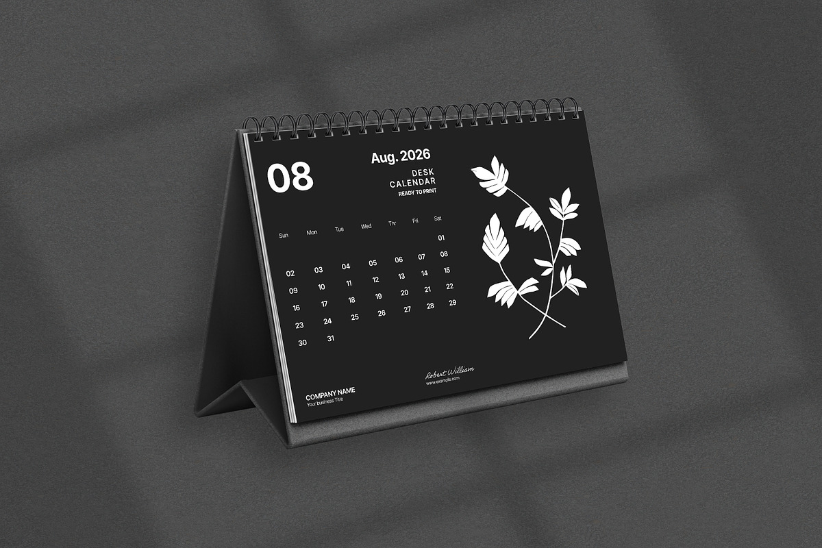 2026 A4 Desk Calender Template, a Stationery Template by Creatiya Type
