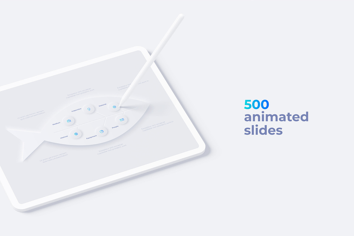 Neumorphism Animated Presentation | Creative Market