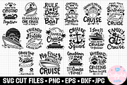 Cruise SVG Bundle Cricut PNG, an Object Graphic by CraftyArtCafe