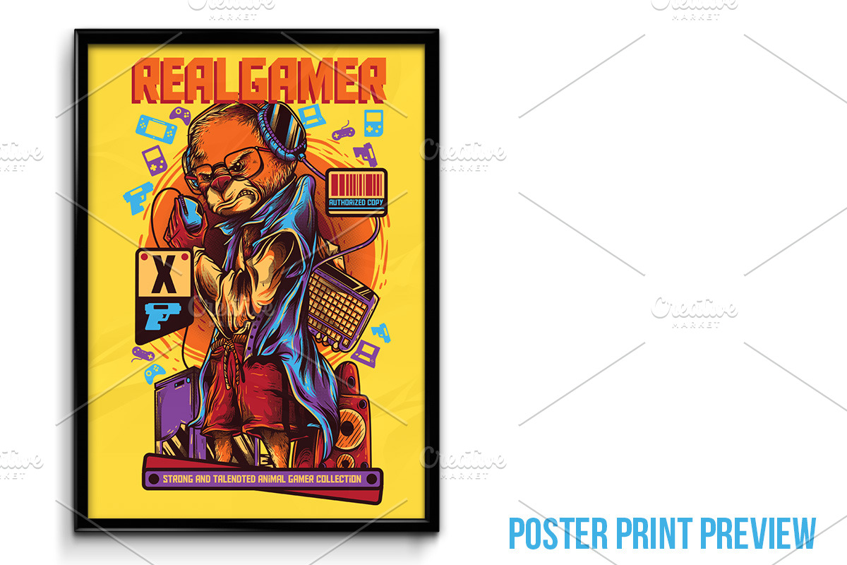 RealGamer Illustration, an Illustration by badsyxn