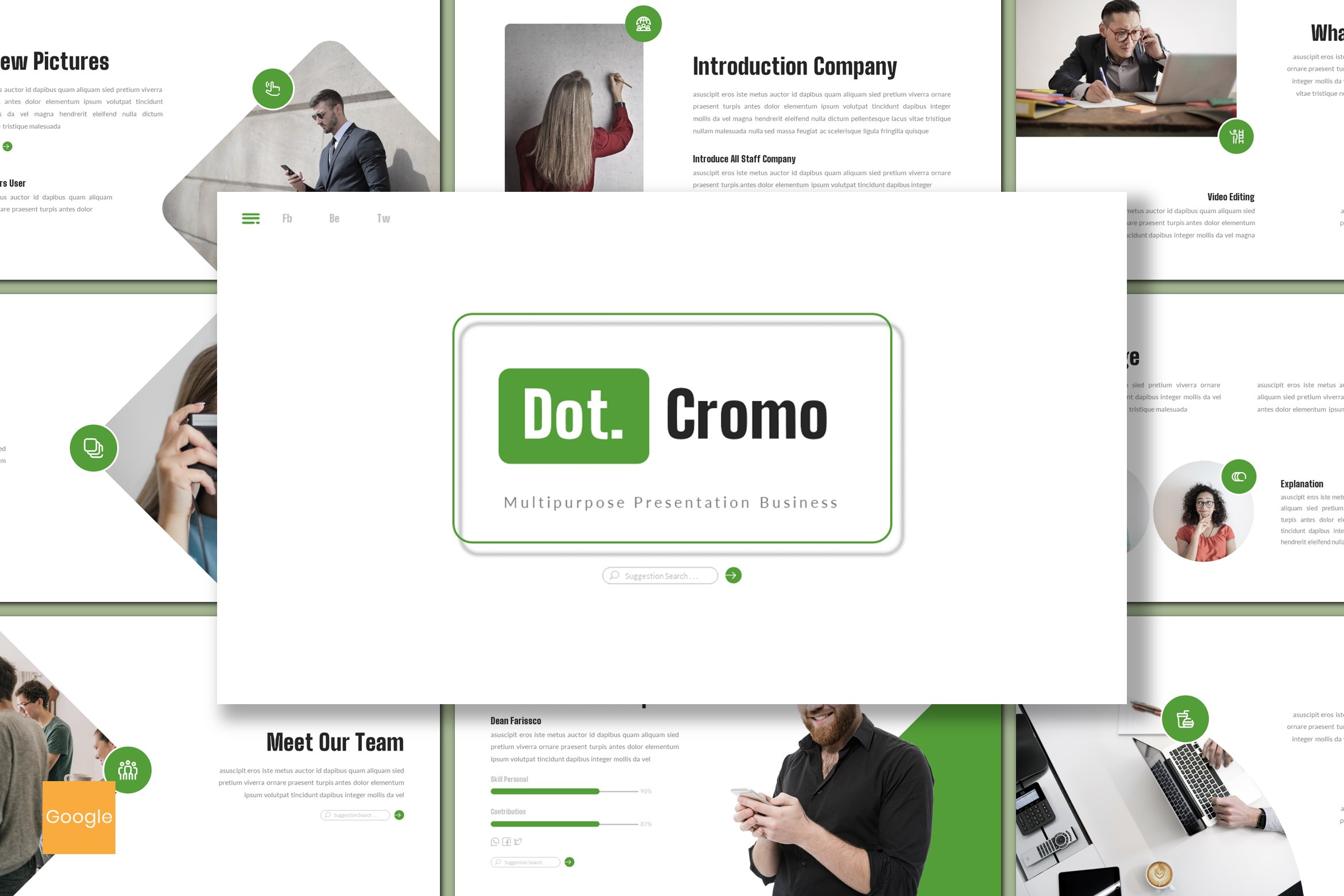 Dot. Cromo - Google Slides Template, a Presentation Template by inspirasign