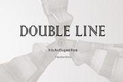 Double Line-Handwritten Font, a Font by LYB-Design | Creative Market