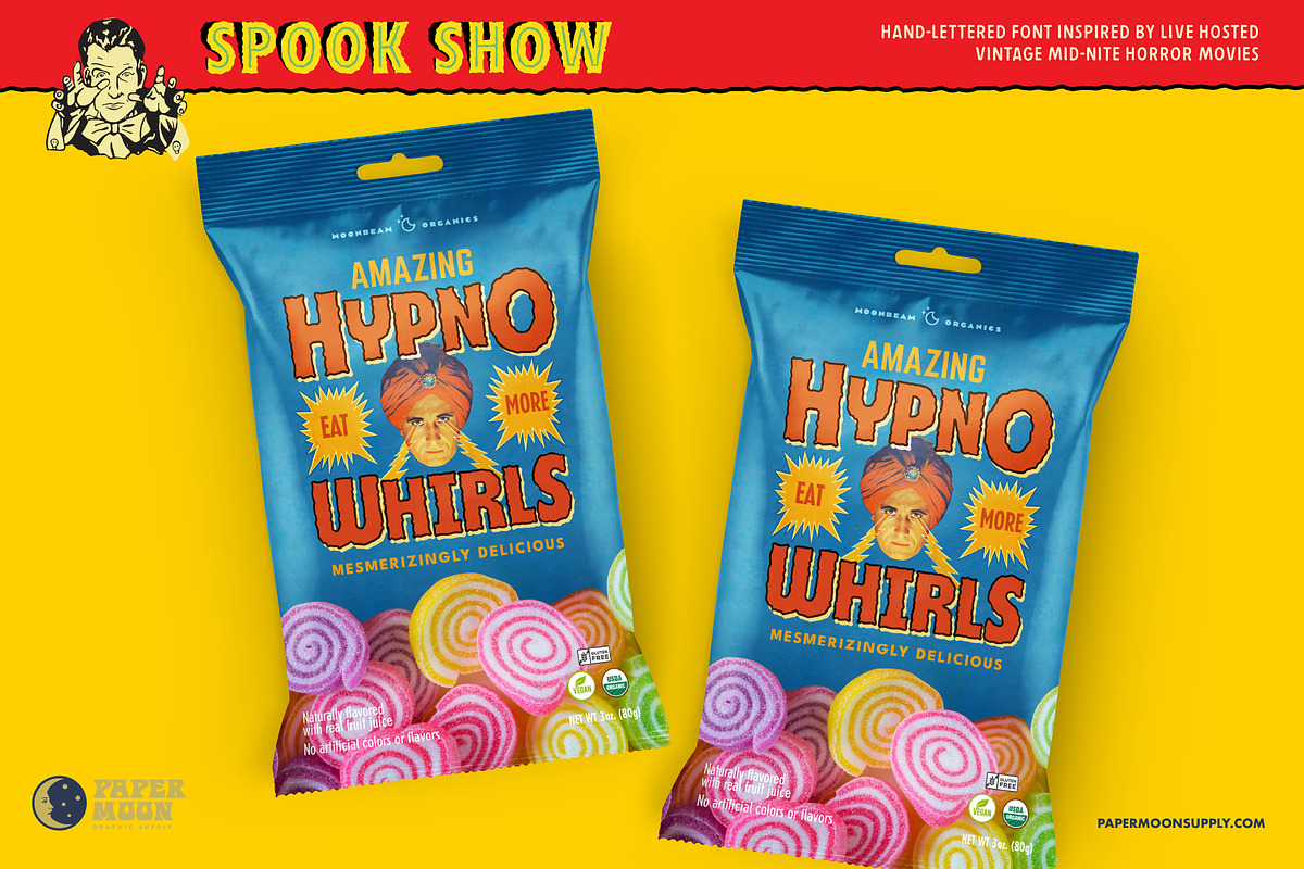 Spook Show Poster Font & Art Bundle, a Font by Paper Moon Graphic Supply