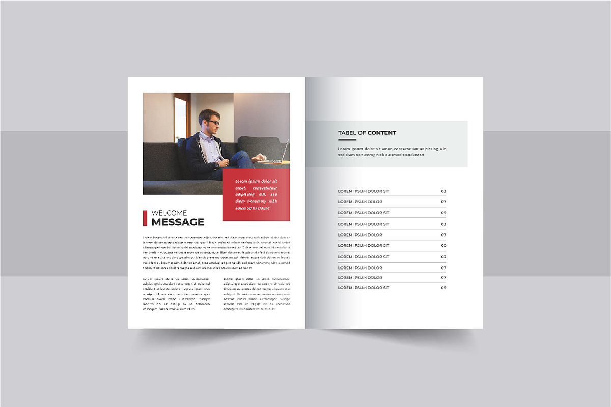 Company white paper design template