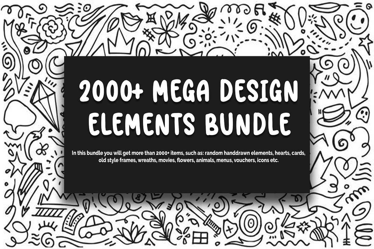 2000+Mega Illustration Design Bundle, an Illustration by Design Forest
