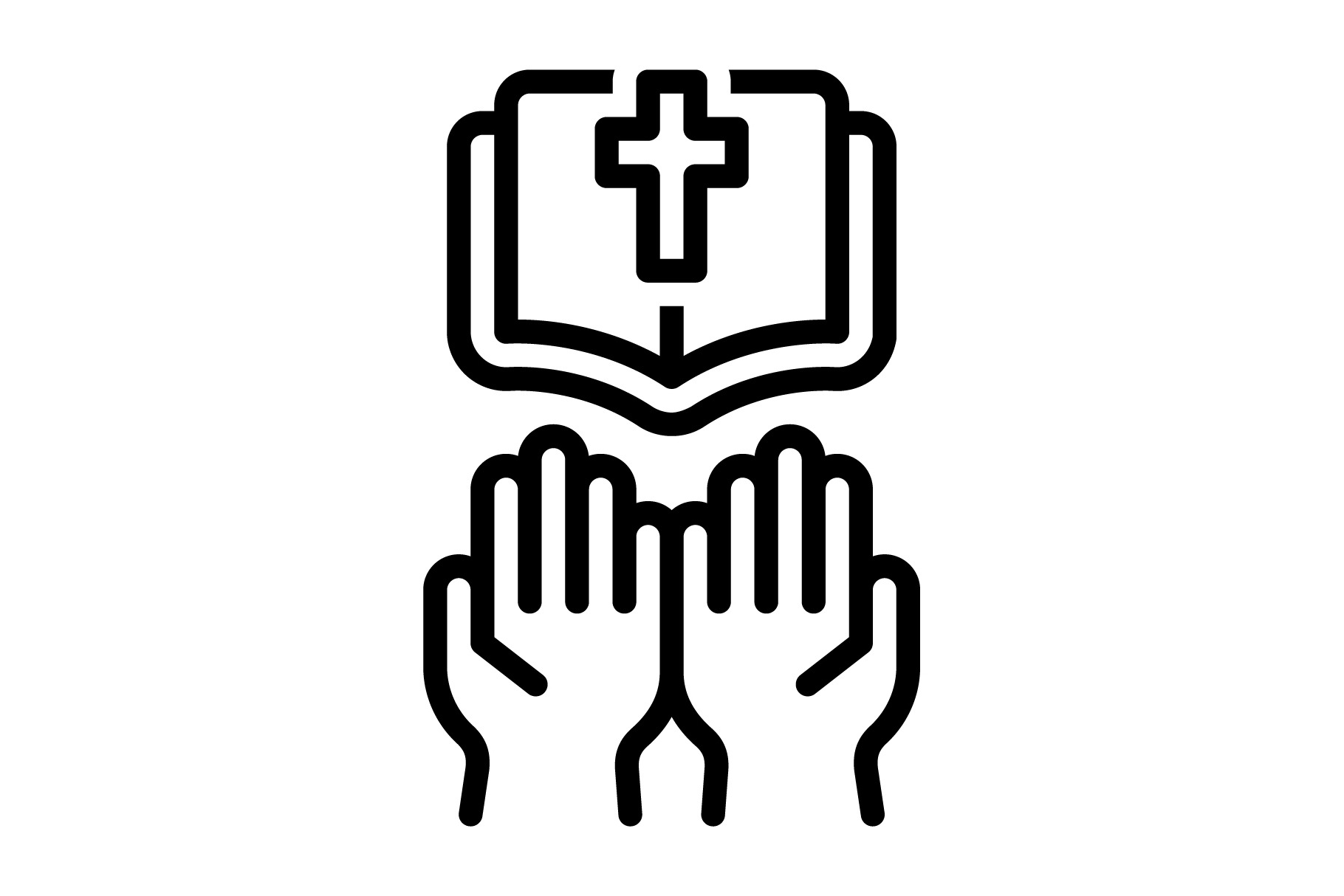 Gospel bible black icon | Outline Icons ~ Creative Market