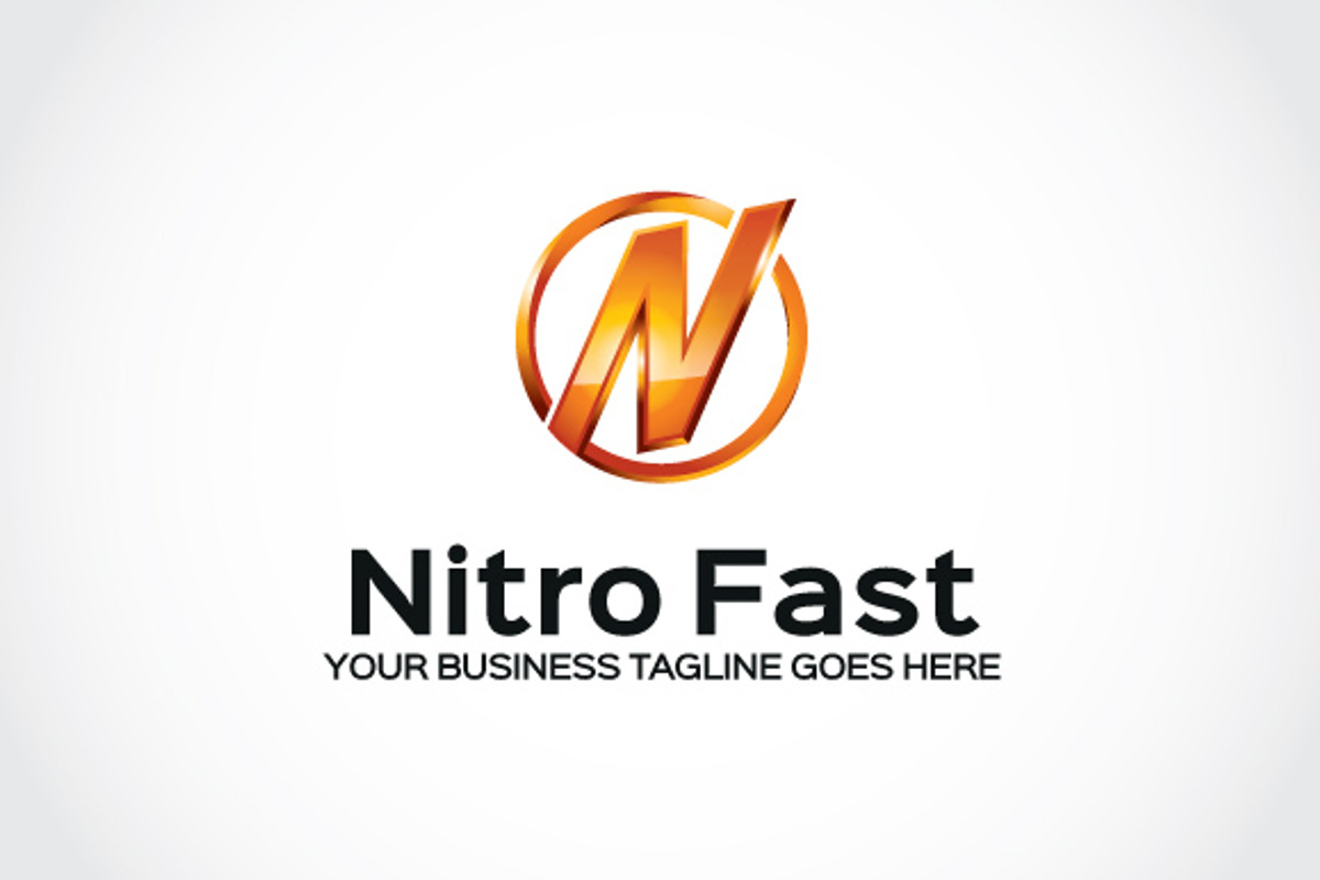 Nitro Fast Logo Template, a Branding & Logo Template by The Branding Fusion