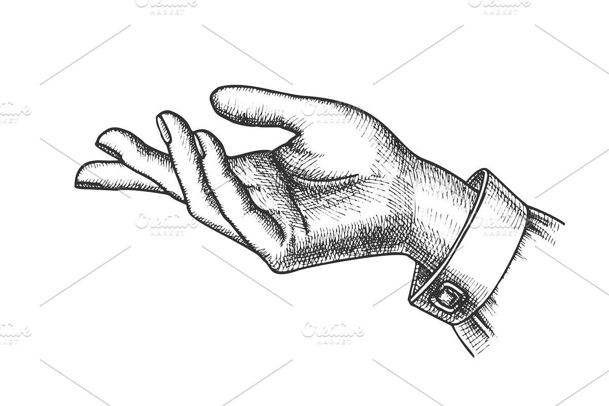 Girl Hand Gesture Show Direction, a Person Illustration by pikepicture ...