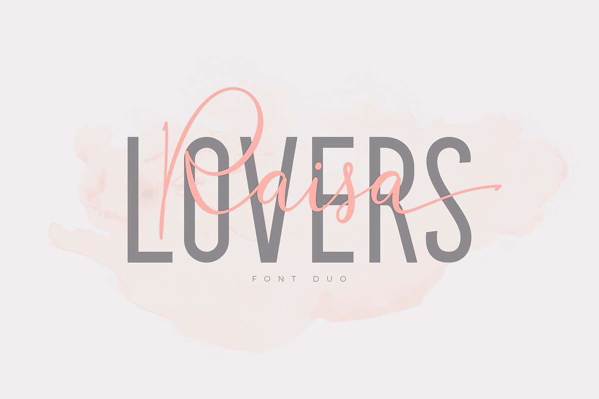 Raisa Lovers Font Duo, a Script Font by AQR Studio