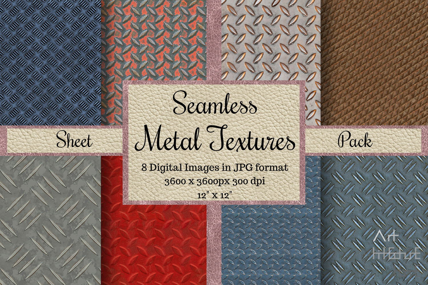 Seamless Metal Textures, Steel Pattern | Creative Market