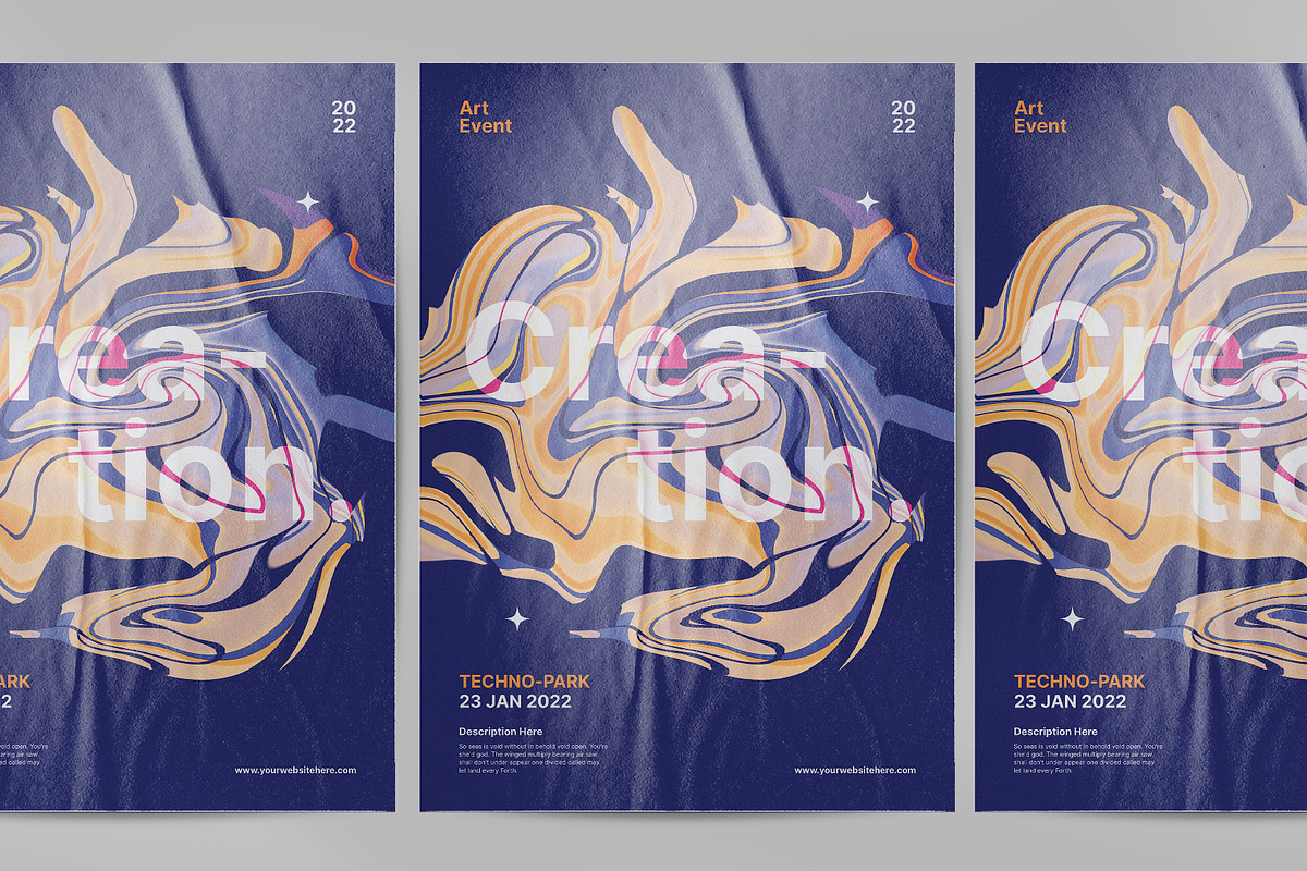 Art Event Creative Poster, a Flyer Template by Neermana