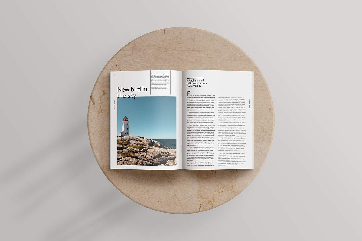 Travel magazine indesign template