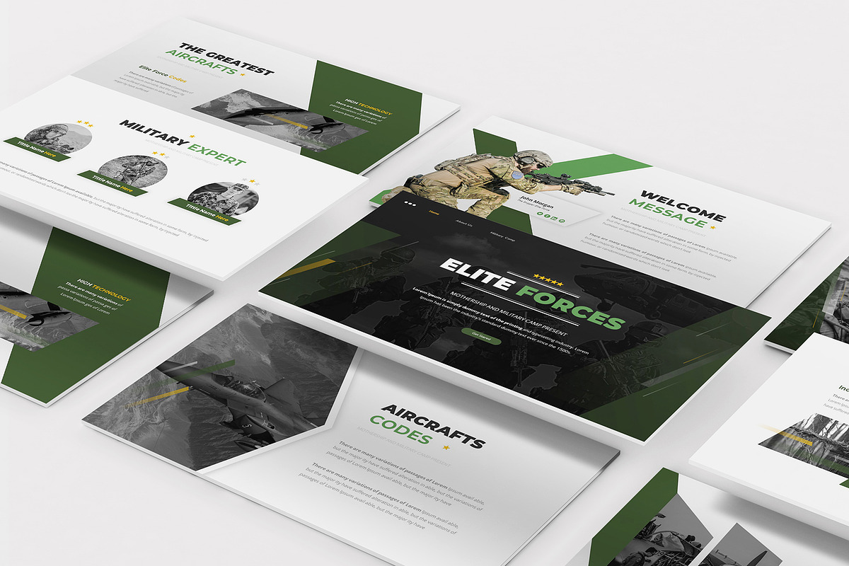 Elite Forces Powerpoint Template, a Presentation Template by Formatika ...