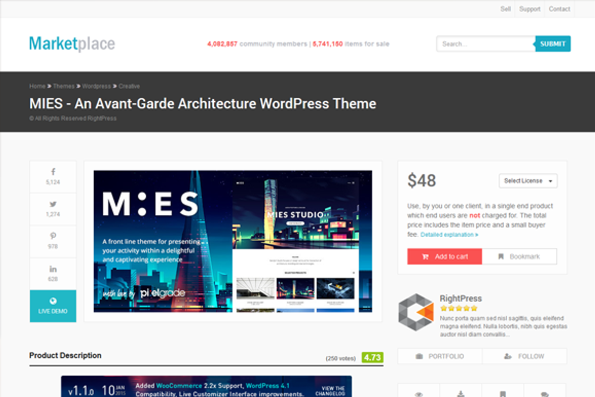 MarketPlace, a HTML Template by Theme :: Kiwi | Creative Market