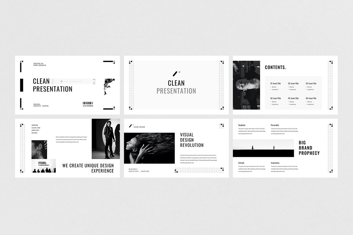Minimal Creative Presentation Design, a Presentation Template by ...