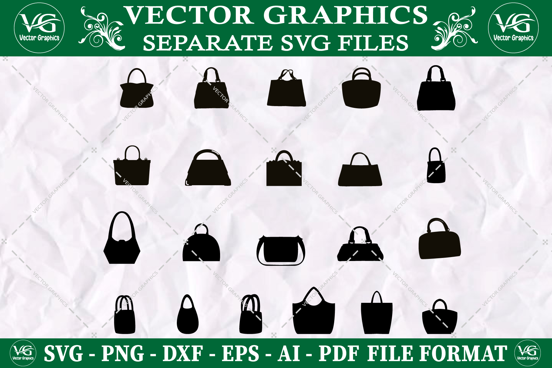 Handbags SVG, Handbags Bundle SVG